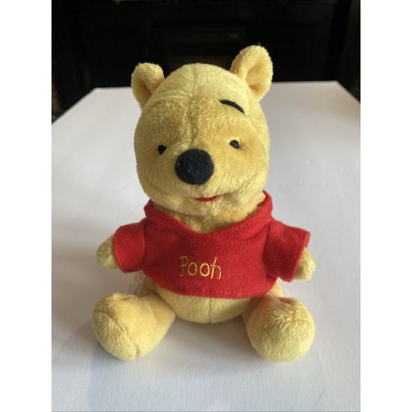 Disney | Toys | Winnie The Pooh Bear Red Shirt Mouth Sewn Eyes Disney ...